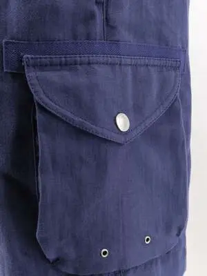 Brunello Cucinelli Linen And Cotton Cargo Shorts - Multicolor