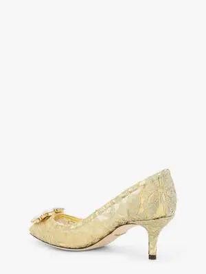 Dolce & Gabbana Bellucci Lace Pumps With Crystal Embellishment - Multicolor