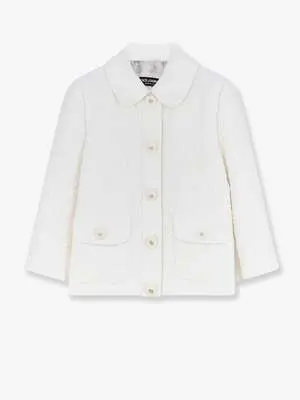 Dolce & Gabbana Brocade Blazer With Dg Button Detail