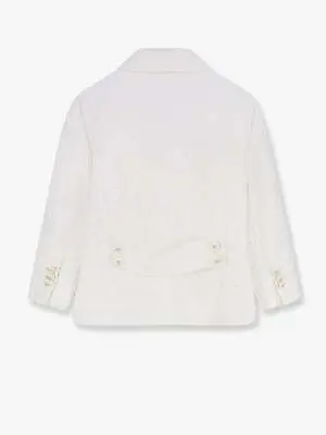 Dolce & Gabbana Brocade Blazer With Dg Button Detail