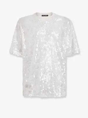 Dolce & Gabbana T-shirt With All-over Sequin Detail