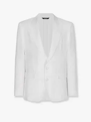 Dolce & Gabbana Sicilia Single-breasted Linen Blazer - Multicolor