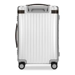 CARL FRIEDRIK Aluminum Carry-on Suitcase - Chocolate