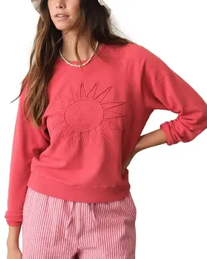Marine Layer Cloud 9 Terry Sweatshirt With Sun Detail