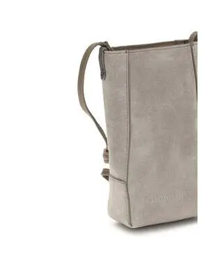 Brunello Cucinelli Bc Duo Suede Cell Phone Case - Gray