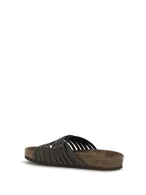Brunello Cucinelli Embellished Lace-up Slides