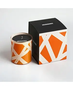 Missoni Nastri 1 Scented Candle, 220 Gr - Bicolore Orange