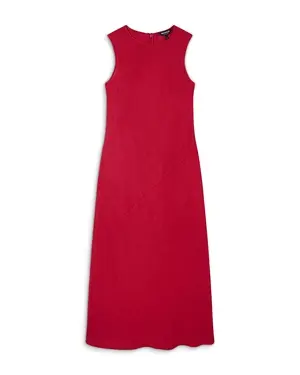 Whistles Bias Cut Linen Midi Dress