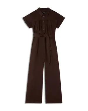 Whistles Utility Linen Jumpsuit