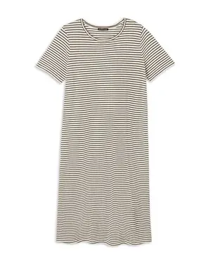 Eileen Fisher Short Sleeve Midi Dress - Olive