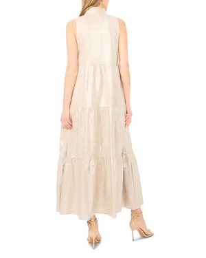 Vince Camuto Sleeveless Tiered Ruffle Maxi Dress