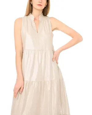 Vince Camuto Sleeveless Tiered Ruffle Maxi Dress