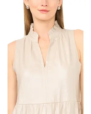 Vince Camuto Sleeveless Tiered Ruffle Maxi Dress