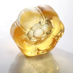 LIULI Limited Edition Auspiciousness In Gold Crystal Glass Figure