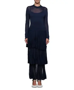 ET OCHS Anslie Knit Midi Dress - Navy