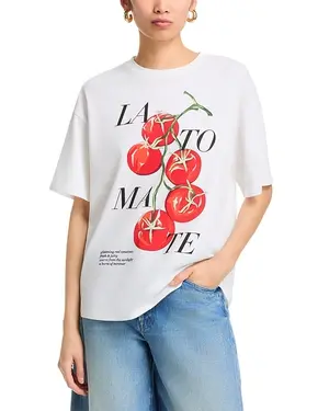French Connection La Tomate Graphic T-shirt - Summer White