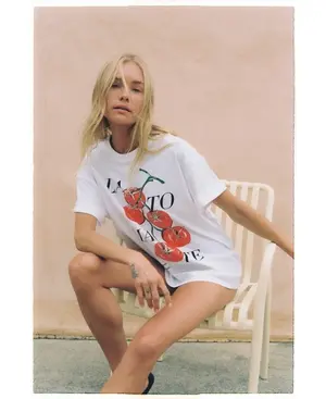 French Connection La Tomate Graphic T-shirt - Summer White