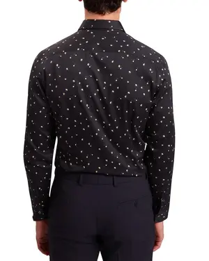 Ted Baker London Iskran Slim Fit Ditsy Floral Shirt - Navy