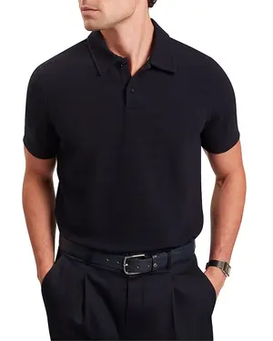 Ted Baker London Serapa Textured Polo Shirt - Navy