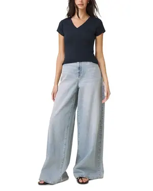 Splendid V Neck Tee - Eucalyptus