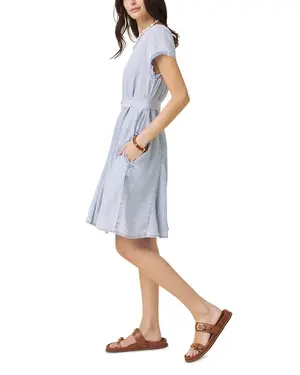 Splendid Lydia Indigo Mini Dress - Bleached Indigo