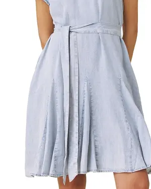 Splendid Lydia Indigo Mini Dress - Bleached Indigo