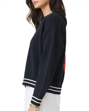 Splendid Cherry Graphic Knit Sweater