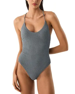 VIX PAULA HERMANNY Nika One Piece Swimsuit With Embellished Back - Underwater