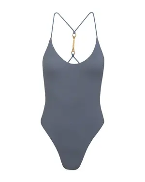 VIX PAULA HERMANNY Nika One Piece Swimsuit With Embellished Back