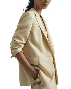 REISS Anya Silk & Wool Blazer