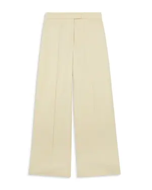 REISS Anya Silk & Wool Wide-leg Trousers