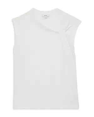 REISS Taylor Twisted Linen Tank Top
