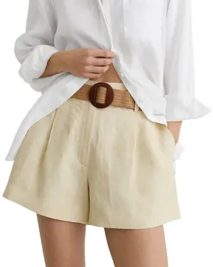 REISS Matilda Pleated Shorts