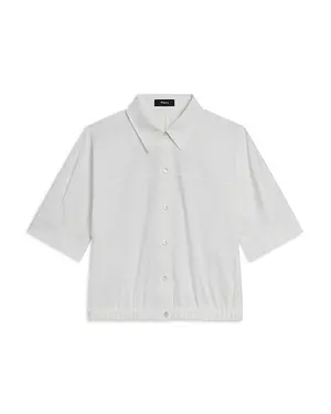 Theory Button Front Shirt - White