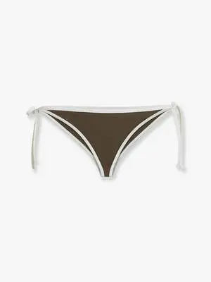 Brunello Cucinelli Nylon Bikini Bottoms With Contrasting Profiles - Multicolor