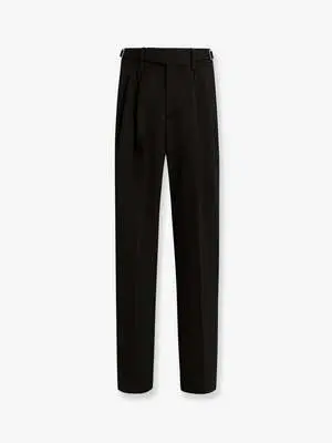 Dolce & Gabbana Virgin Wool Trousers With Frontal Pinces