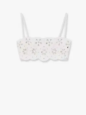 Dolce & Gabbana Embroidered Cotton Top - Multicolor