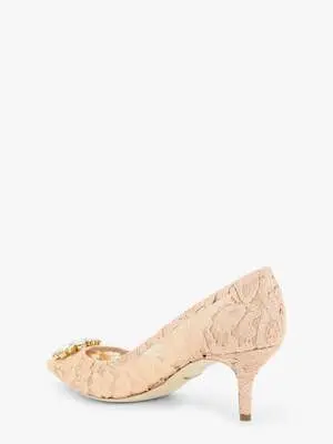Dolce & Gabbana Bellucci Lace Decollete With Crystal Embellishment - Multicolor