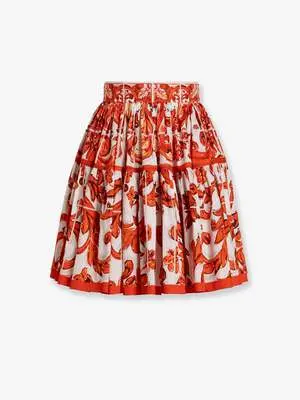 Dolce & Gabbana Printed Cotton Skirt - Multicolor