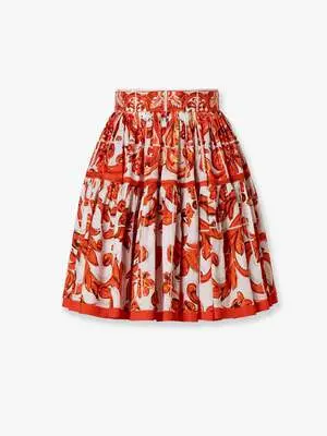Dolce & Gabbana Printed Cotton Skirt - Multicolor