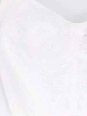 Dolce & Gabbana Bustier Top With Lace Inserts