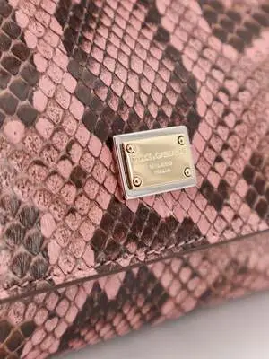 Dolce & Gabbana Sicily Python Handbag - Multicolor