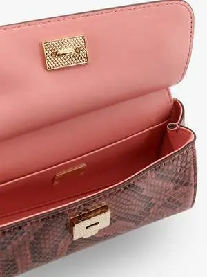 Dolce & Gabbana Sicily Shiny Python Mini Handbag - Multicolor