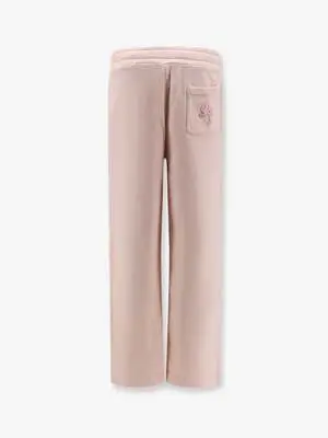 Dolce & Gabbana Cotton Trousers With Embroidered Logo Patch