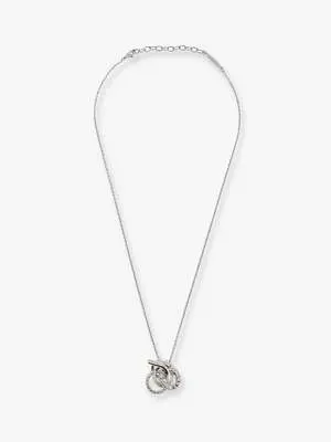 FERRAGAMO Brass Necklace With Gancini Pendant - Multicolor