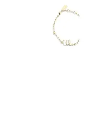 Chloé Iconic Chain Link Bracelet With Logo Pendant