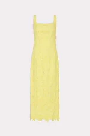 MILLY Izel Lace Midi Dress