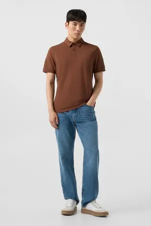 Bogner Timo Piqué Polo Shirt - Brown