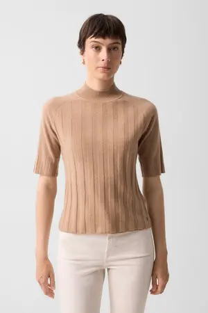 Bogner Virgin Wool Cashmere Shirt Tina - Camel