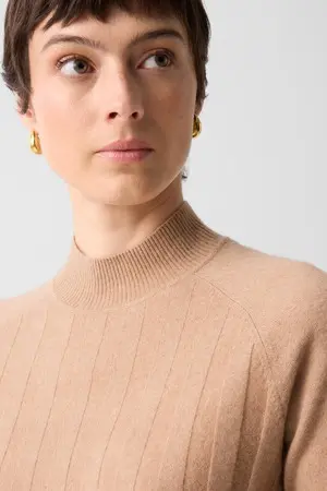 Bogner Virgin Wool Cashmere Shirt Tina - Camel